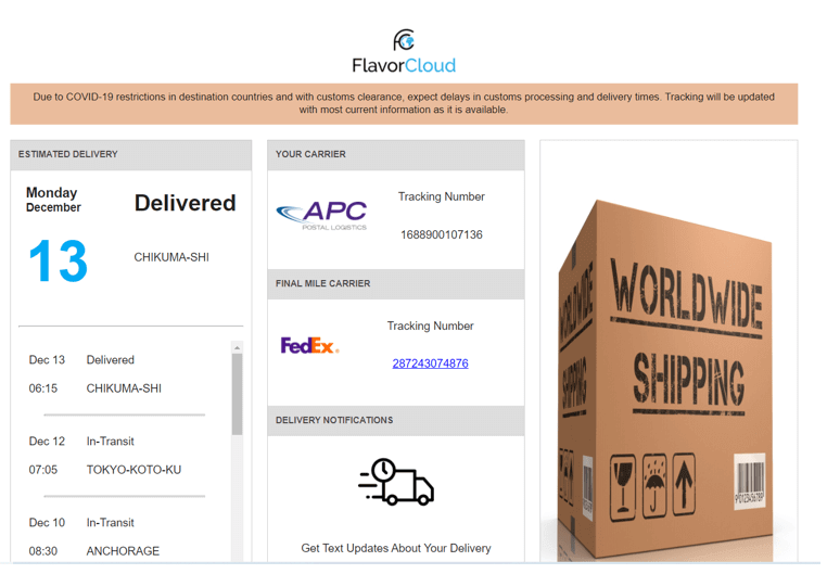 What Are Carrier Tracking Events And How Do I Read Them? - FlavorCloud
