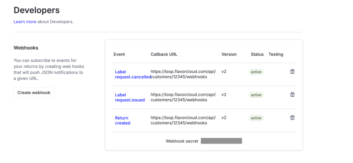 Setting Up Loop Returns With FlavorCloud - FlavorCloud